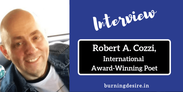An interview with Robert A Cozzi, International Award-Winning Poet